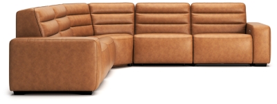 Click here for Modero 5-Piece Corner Reclining Leather Modular Se... prices