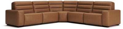 Click here for Modero 5-Piece Corner Reclining Leather Modular Se... prices