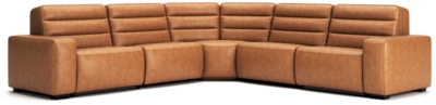 Click here for Modero 5-Piece Corner Reclining Leather Modular Se... prices