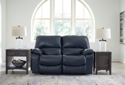 Click here for Leesworth Dual Power Leather Reclining Loveseat Le... prices