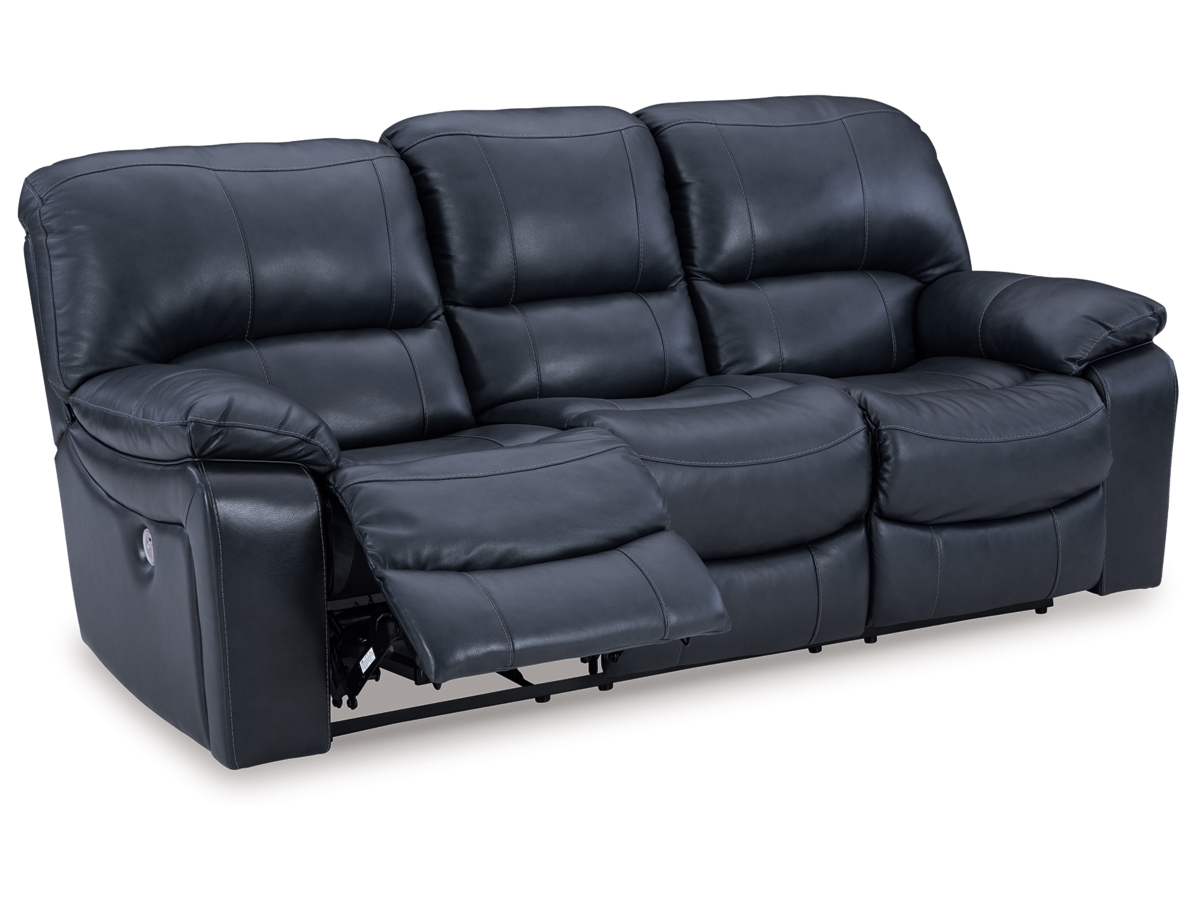 Leesworth Dual Power Leather Reclining Sofa Ashley