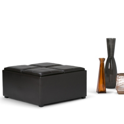 Click here for Simpli Home Avalon Large Coffee Table Ottoman  Tan... prices