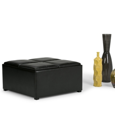 Click here for Simpli Home Avalon Large Coffee Table Ottoman  Mid... prices