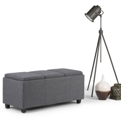 Click here for Simpli Home Avalon Storage Ottoman with Trays  Sla... prices
