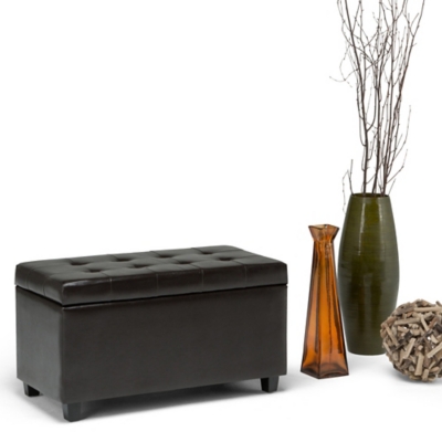 Click here for Cosmopolitan Rectangle Storage Ottoman  Tanners Br... prices