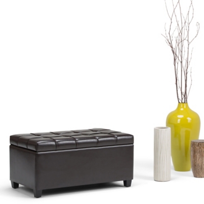 Click here for Sienna 34 inch Wide Transitional Rectangle Storage... prices