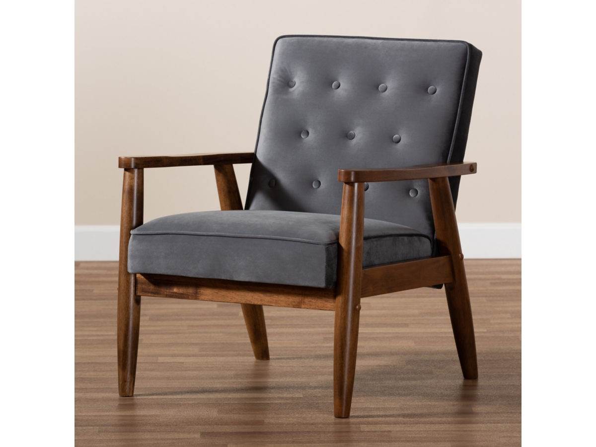 Baxton Studio Sorrento Lounge Chair