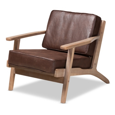 Click here for Baxton Studio Sigrid Armchair  Brown prices