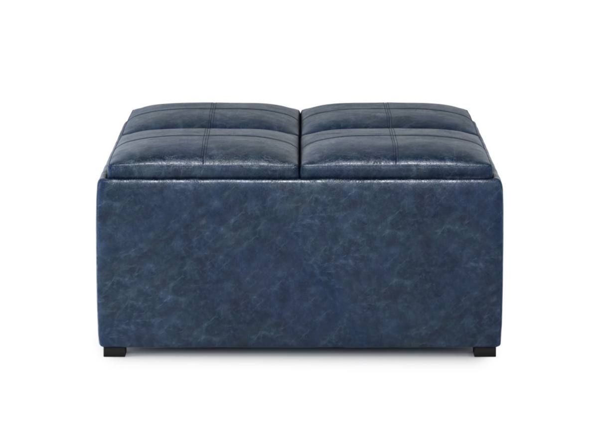 Simpli Home Avalon 35 Coffee Table Storage Ottoman Ashley