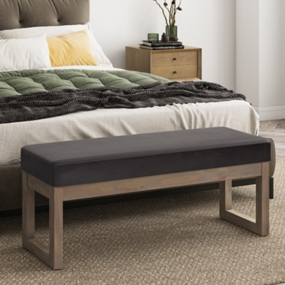 Click here for Milltown Bench in Mink Brown Tweed Fabric prices
