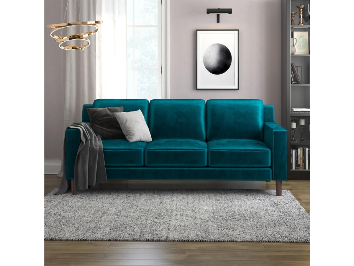 Velvet couch ashley furniture store