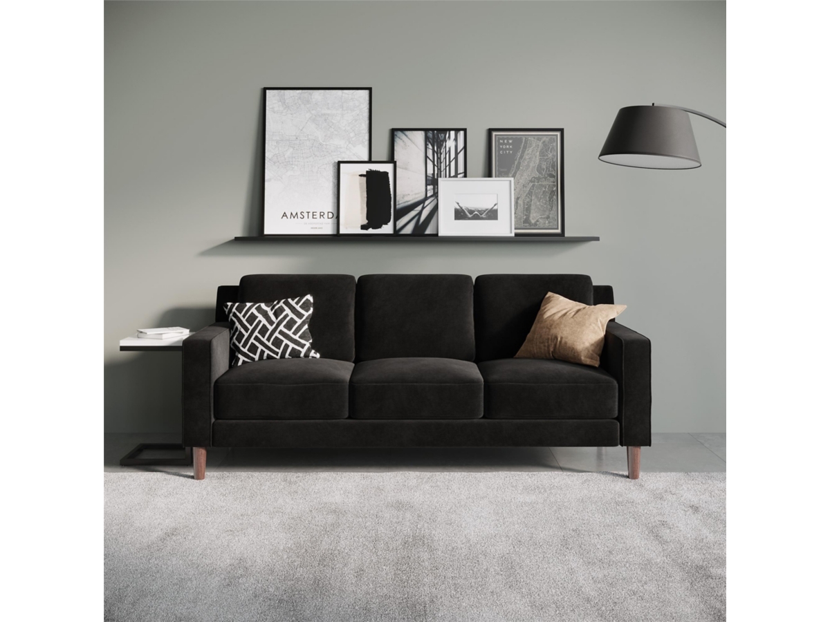 Atwater Living Janelle Velvet Sofa