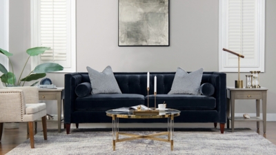 Click here for Jennifer Taylor home Jack Sofa  Dark Navy Blue prices