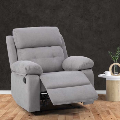 Click here for CorLiving Oren Manual Recliner in Grey  Light Gray prices