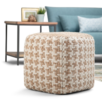 Click here for Simpli Home Cullen Pouf  Natural prices