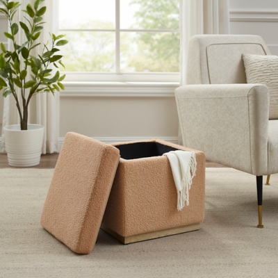 Click here for Linon Bridget Square Ottoman  Tan prices