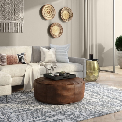 Click here for Simpli Home Connor Coffee Table Pouf  Distressed B... prices