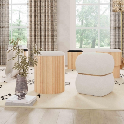 Click here for Sagano Ottoman with Storage  White prices
