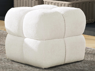 Click here for Jennifer Taylor Home Pixel Pouf  Almond White prices