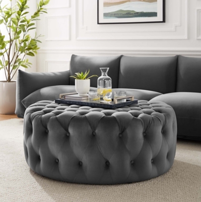 Click here for Modway Amour Ottoman  Gray prices