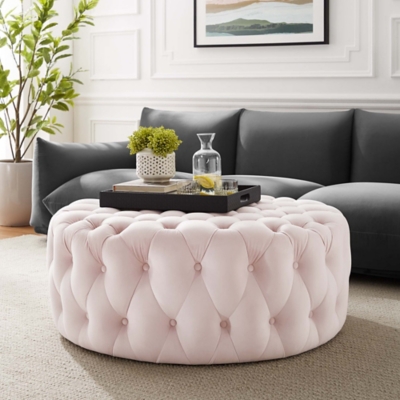 Click here for Modway Amour Ottoman  Pink prices