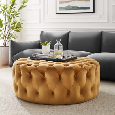 Click here for Modway Amour Ottoman  Cognac prices