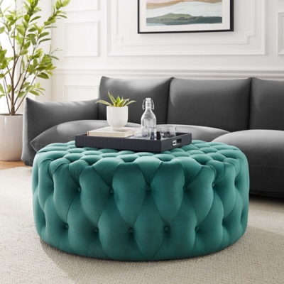 Click here for Modway Amour Ottoman  Teal prices