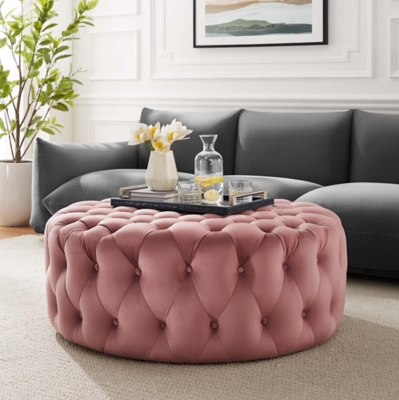 Click here for Modway Amour Ottoman  Dusty Rose prices