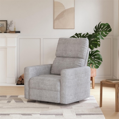Click here for DHP Lukas Swivel Manual Recliner  Light Gray prices