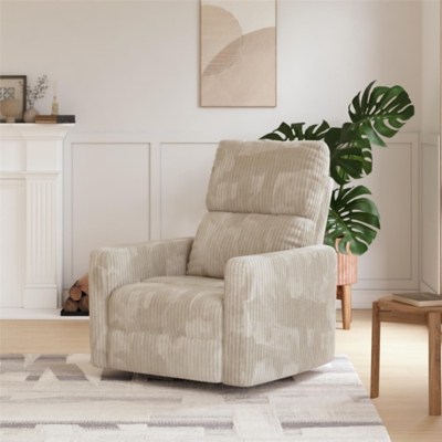 Click here for DHP Lukas Swivel Manual Recliner  Cream prices