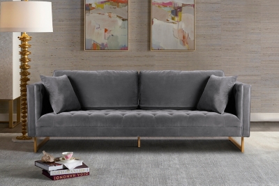 Click here for Armen Living Lenox Sofa  Gray prices