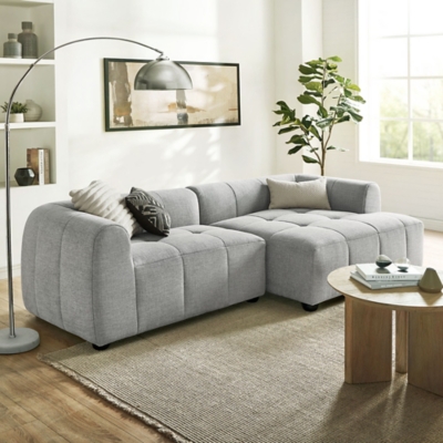 Click here for Modway Liana 2-Piece Sectional with Chaise  Pewter prices