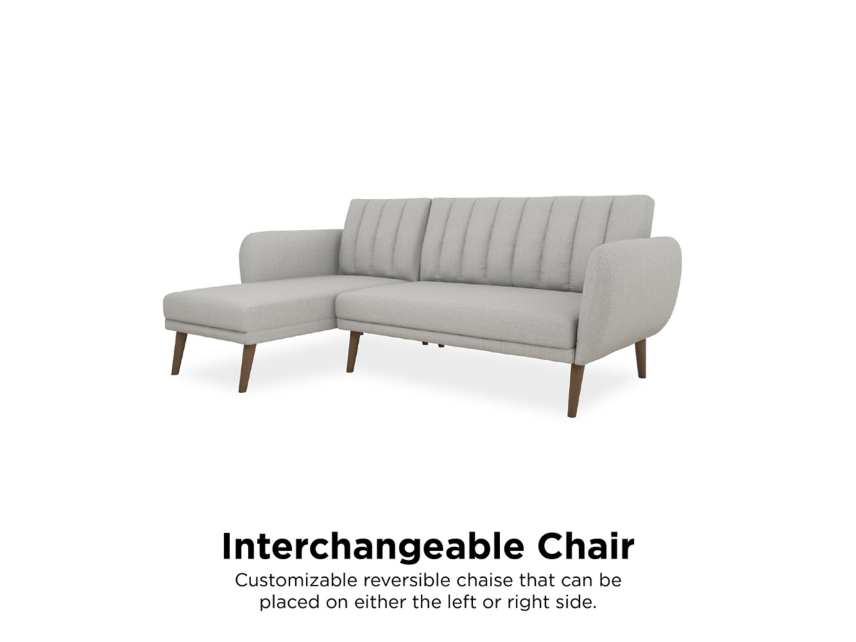 Novogratz Brittany Sectional Futon Sofa Ashley
