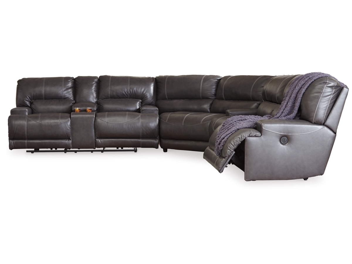 McCaskill 3 Piece Power Leather Reclining Sectional Ashley