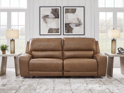 Click here for Silverbrooke Dual Power Leather Reclining Sofa Lea... prices