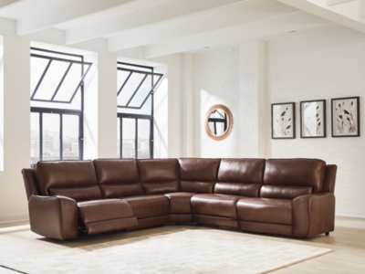 Click here for Silverbrooke 5-Piece Leather Dual Power Reclining... prices
