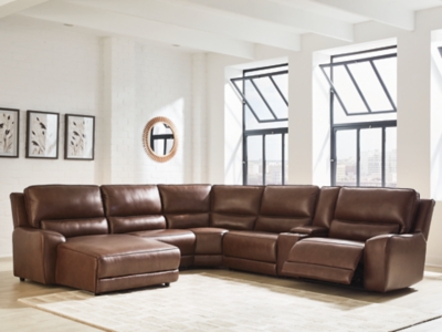 Click here for Silverbrooke 6-Piece Leather Dual Power Reclining... prices