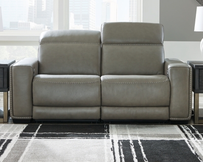 Click here for Correze 2-Piece Dual Power Leather Reclining Modul... prices