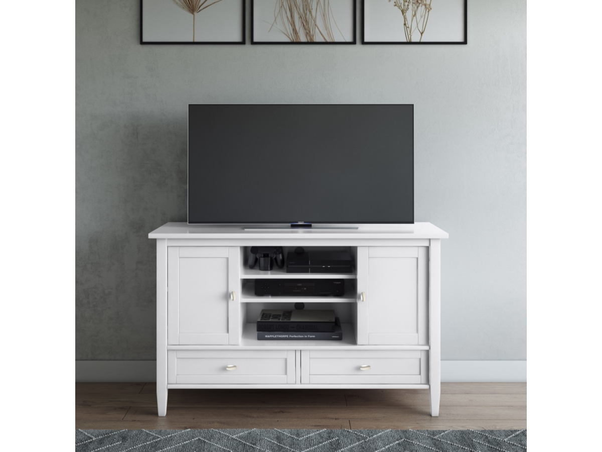 Ashley solid wood tv stand store