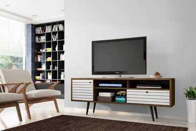 Click here for Liberty 70 TV Stand  Rustic Brown/White prices