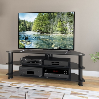 Click here for Laguna 55 Corner TV Stand  Black prices