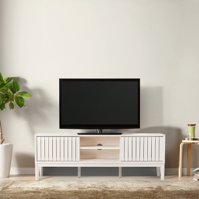 Click here for Jonathan Y Gennaro 58 TV Stand  White prices