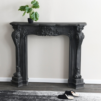 Click here for Storied Home 11 Fireplace Mantel  Distressed Black prices