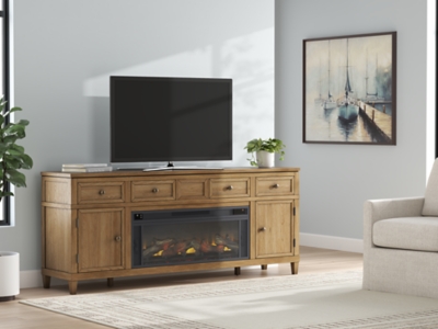 Click here for Sharlance 81 TV Stand with Electric Fireplace  Lig... prices