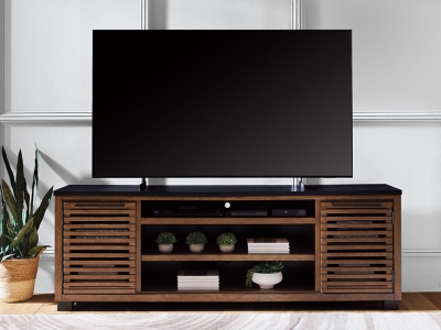 Click here for Kallari 84 TV Stand  Warm Brown/Black prices